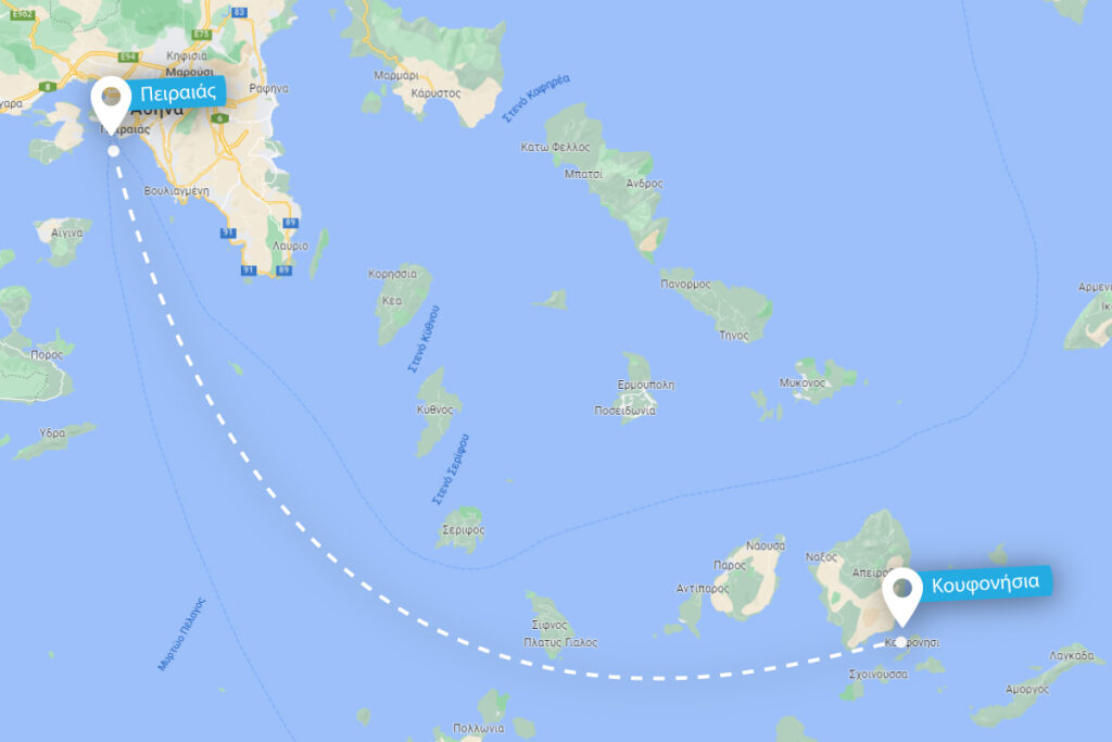 Πειραιάς -> Κουφονήσια Ακτοπλοϊκά & Δρομολόγια (2025) - Simferry