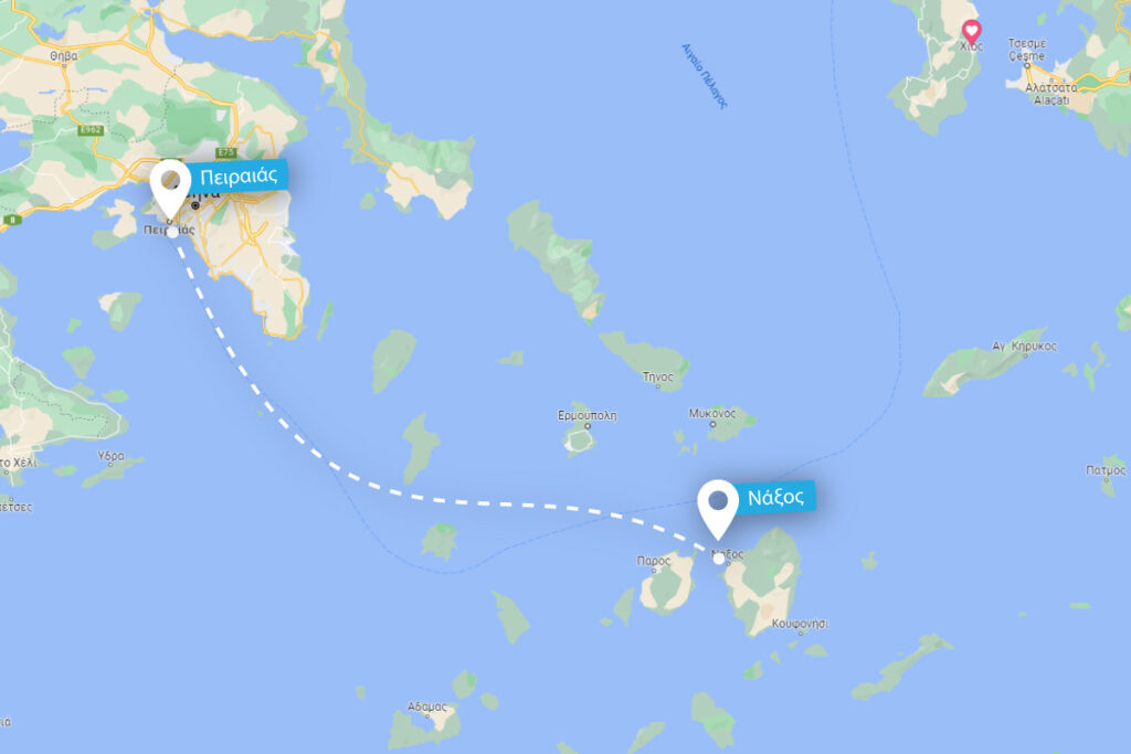 Πειραιάς -> Νάξος Ακτοπλοϊκά & Δρομολόγια (2026) - Simferry