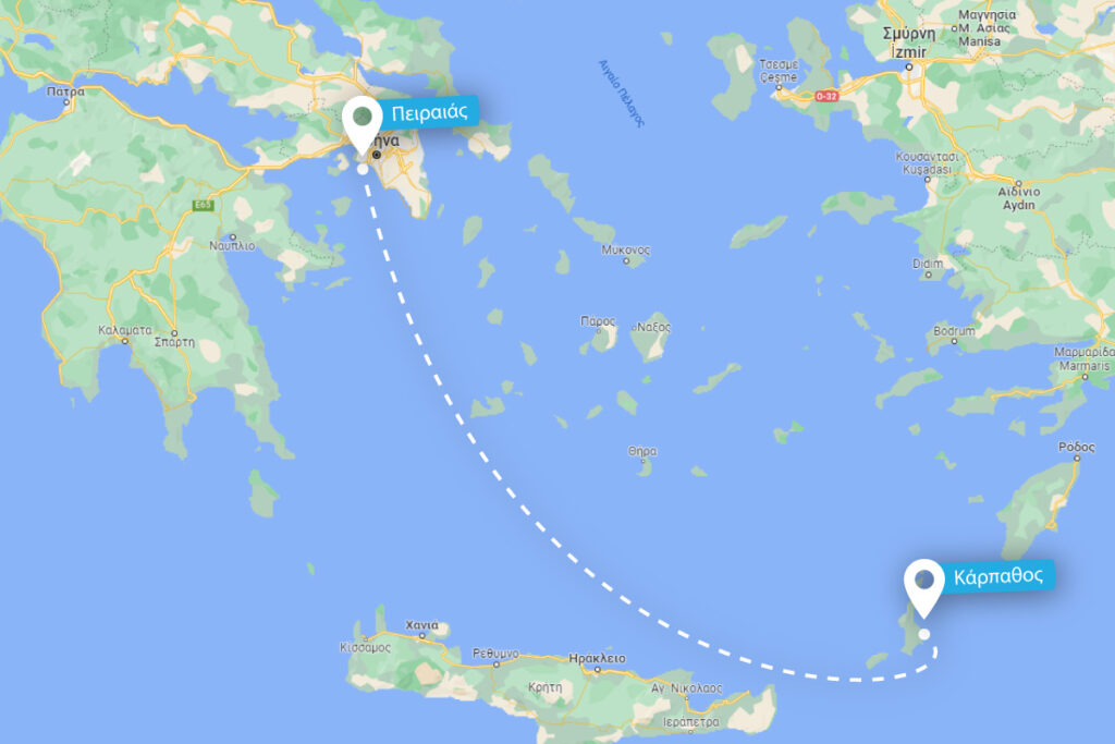 Πειραιάς -> Κάρπαθος Ακτοπλοϊκά & Δρομολόγια (2026) - Simferry